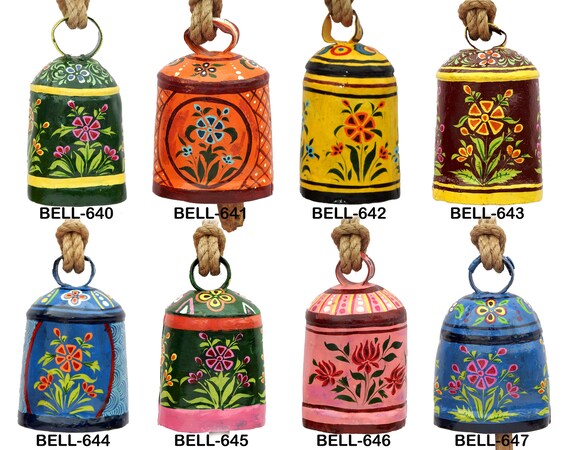 Vintage Swiss Cow Bell Metal Decorative Emboss Hand Painted - Etsy