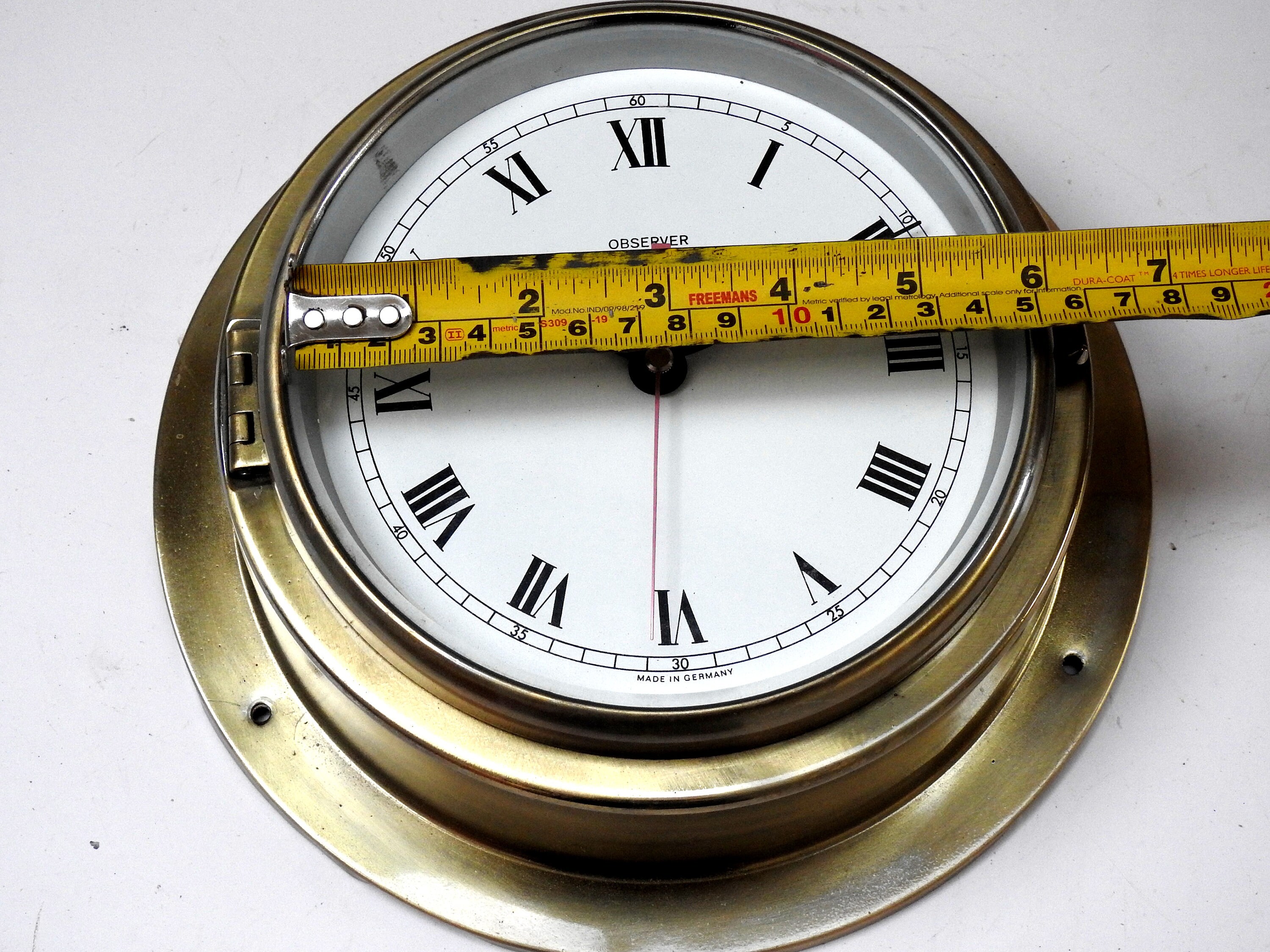 OBSERVER QUARTZ Made in GERMANY Brass Vintage Maritime Slave - Etsy