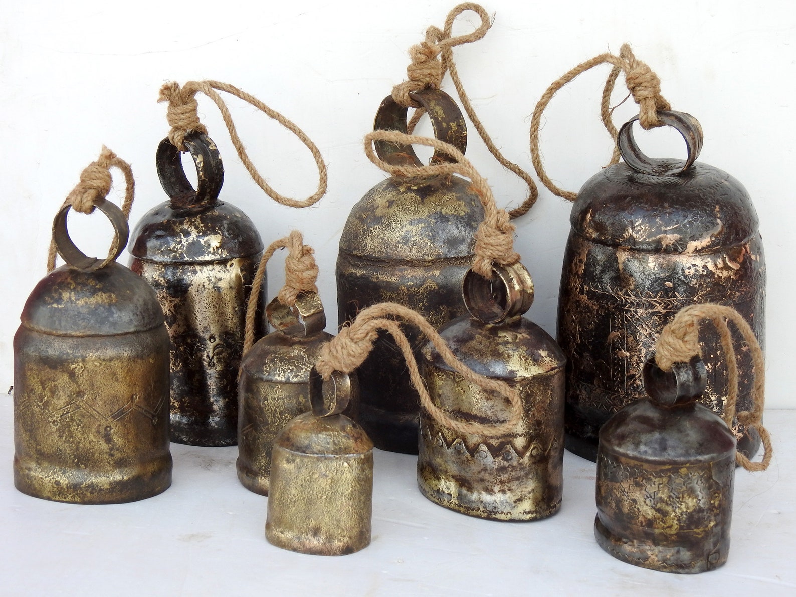 Set of 5pcs Antique 1900'S Vintage Metal Cowbell Copper - Etsy