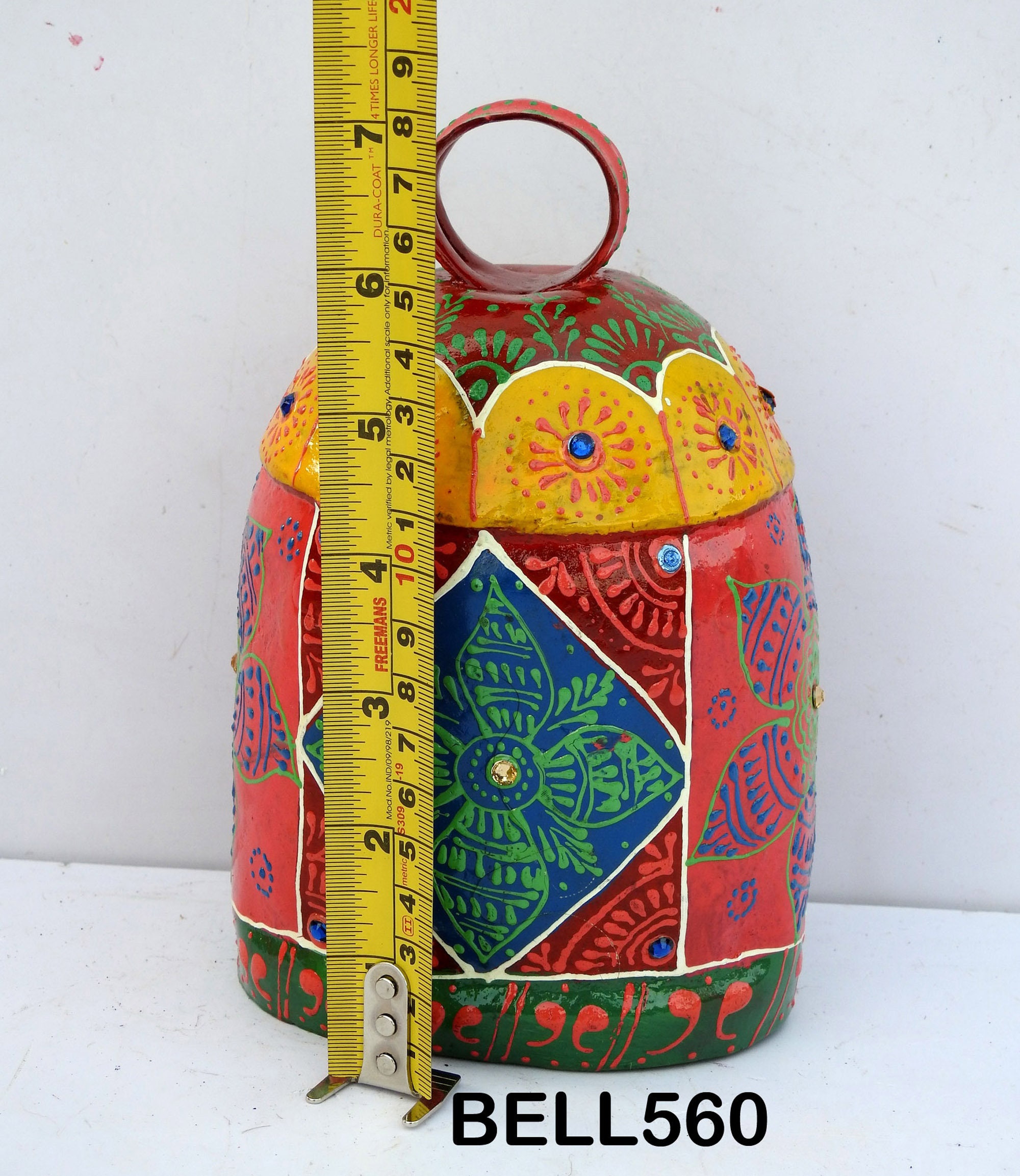 Vintage Swiss Cow Bell Metal Decorative Emboss Hand Painted | Etsy