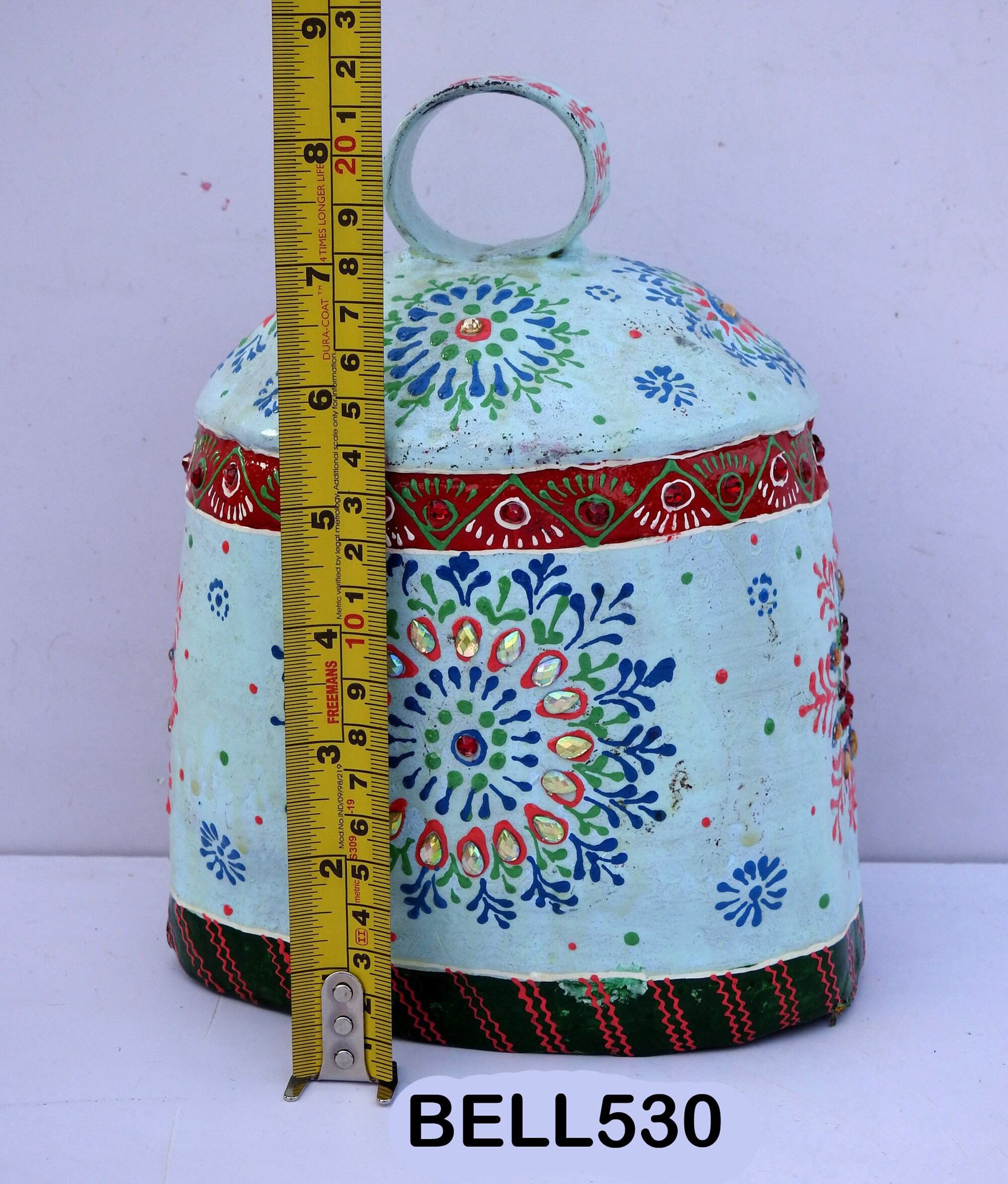 Vintage Swiss Cow Bell Metal Decorative Emboss Hand Painted | Etsy