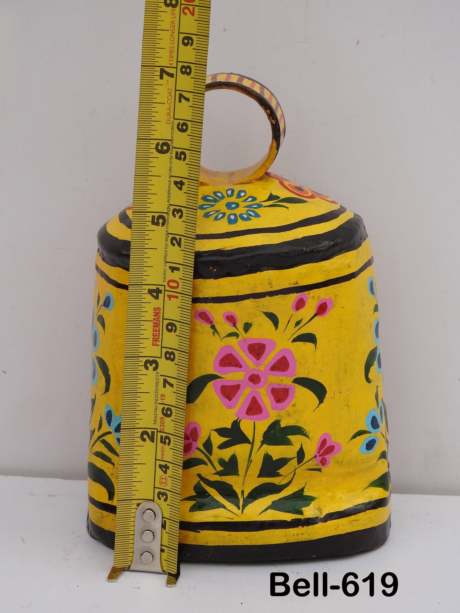 Vintage Swiss Cow Bell Metal Decorative Emboss Hand Painted | Etsy