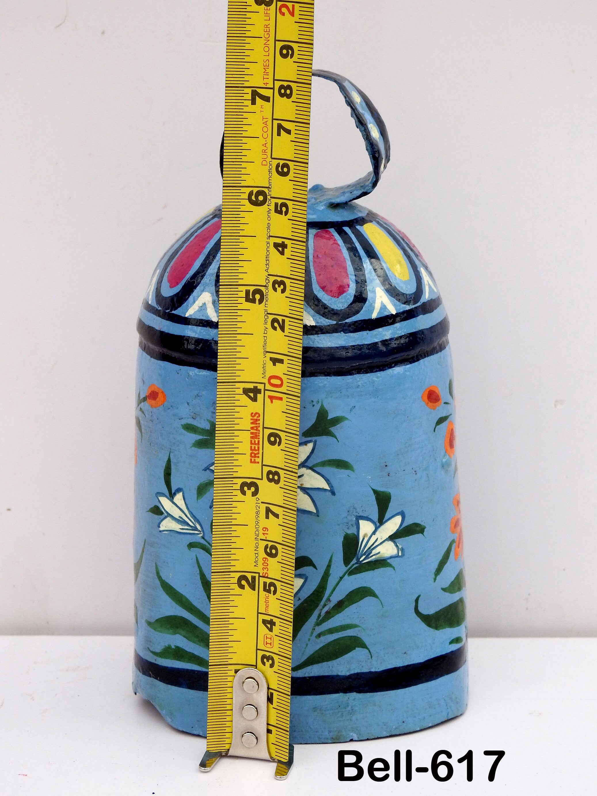 Vintage Swiss Cow Bell Metal Decorative Emboss Hand Painted | Etsy