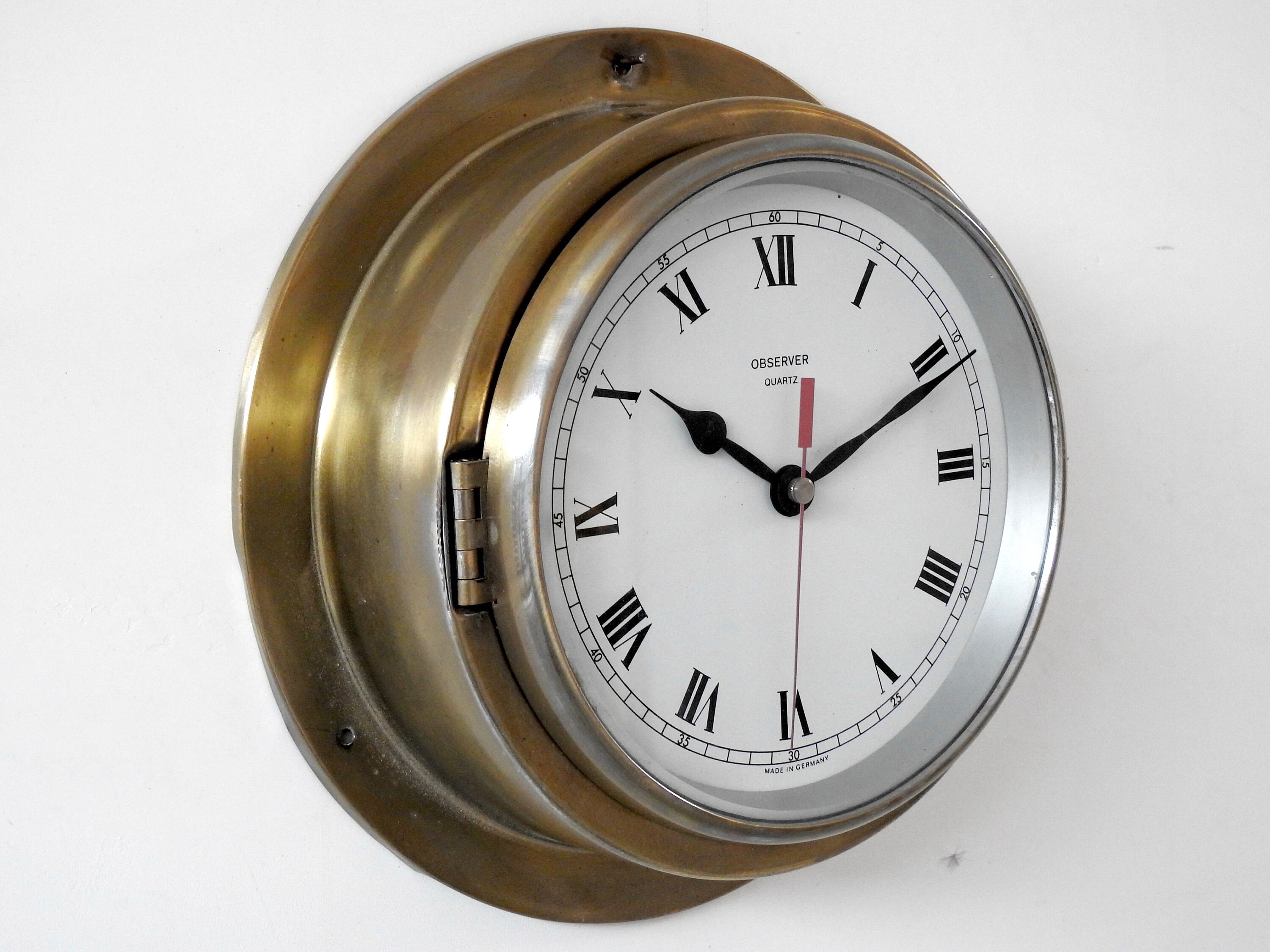 OBSERVER QUARTZ Made in GERMANY Brass Vintage Maritime Slave - Etsy