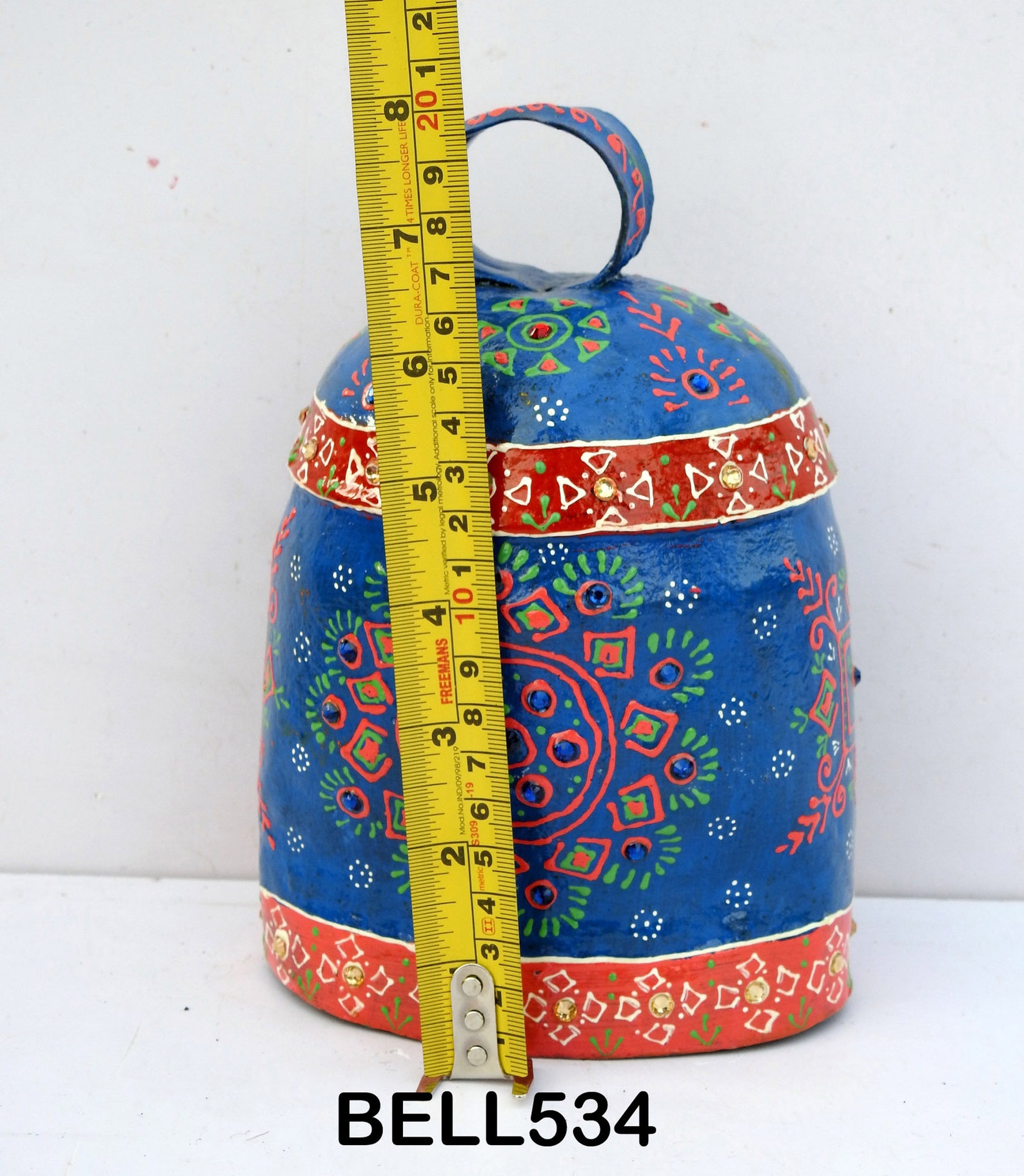 Vintage Swiss Cow Bell Metal Decorative Emboss Hand Painted | Etsy