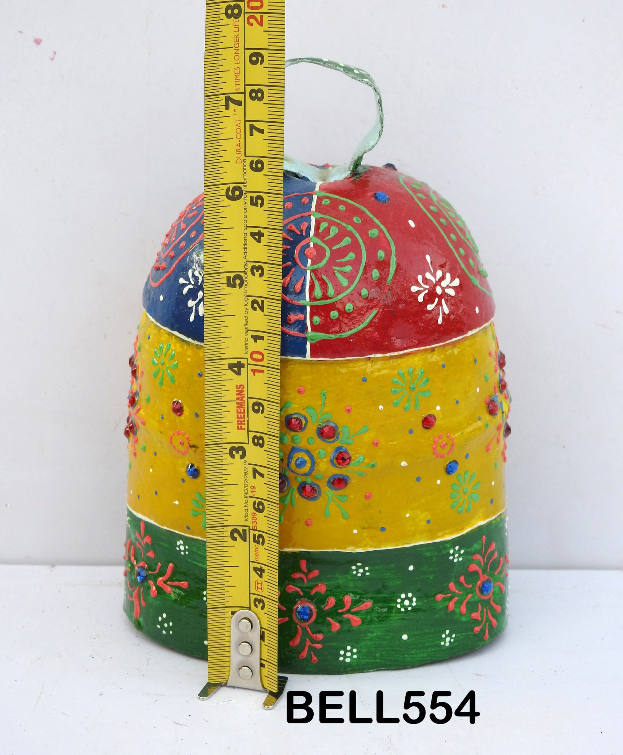 Vintage Swiss Cow Bell Metal Decorative Emboss Hand Painted | Etsy