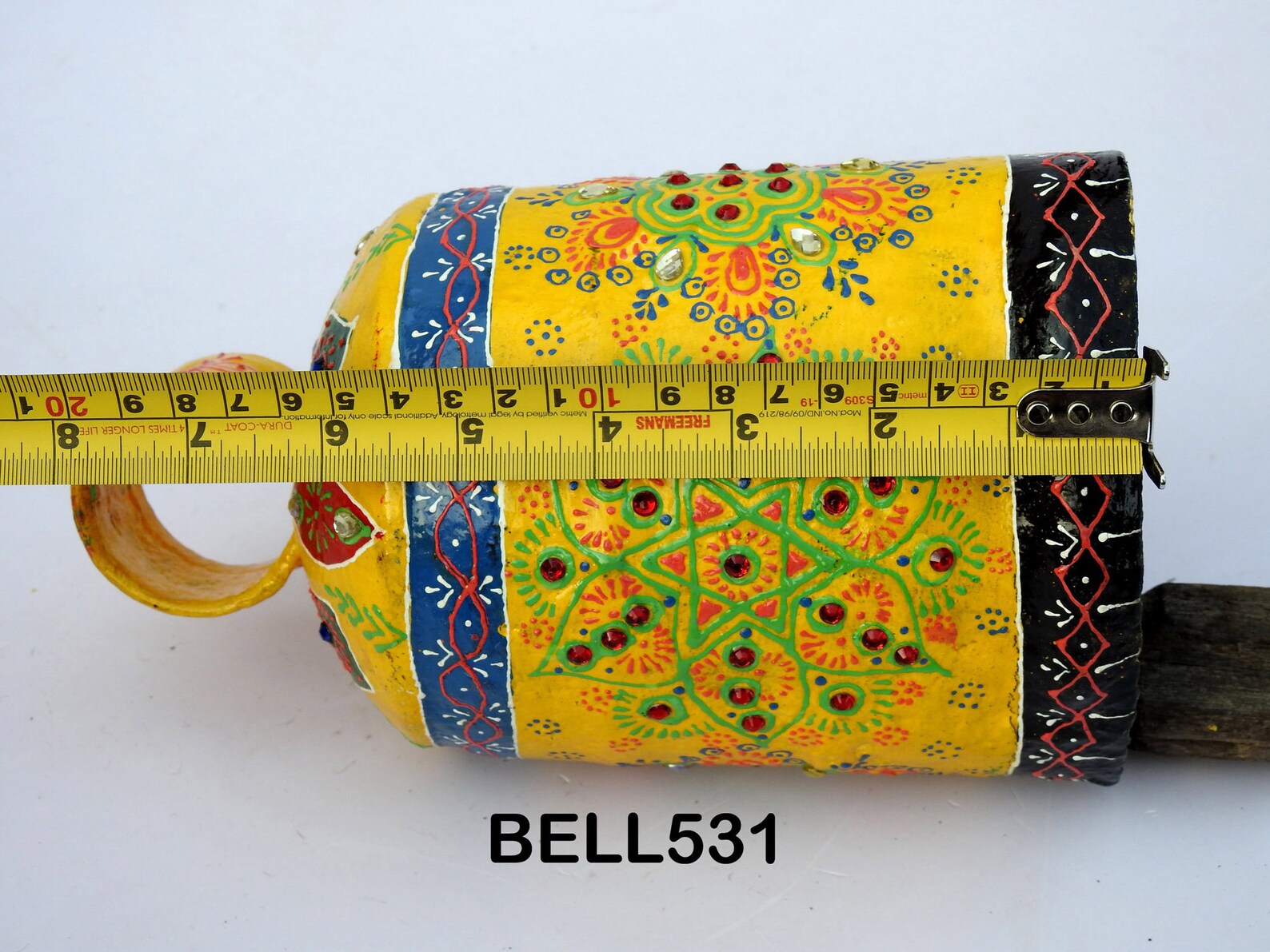 Vintage Swiss Cow Bell Metal Decorative Emboss Hand Painted | Etsy