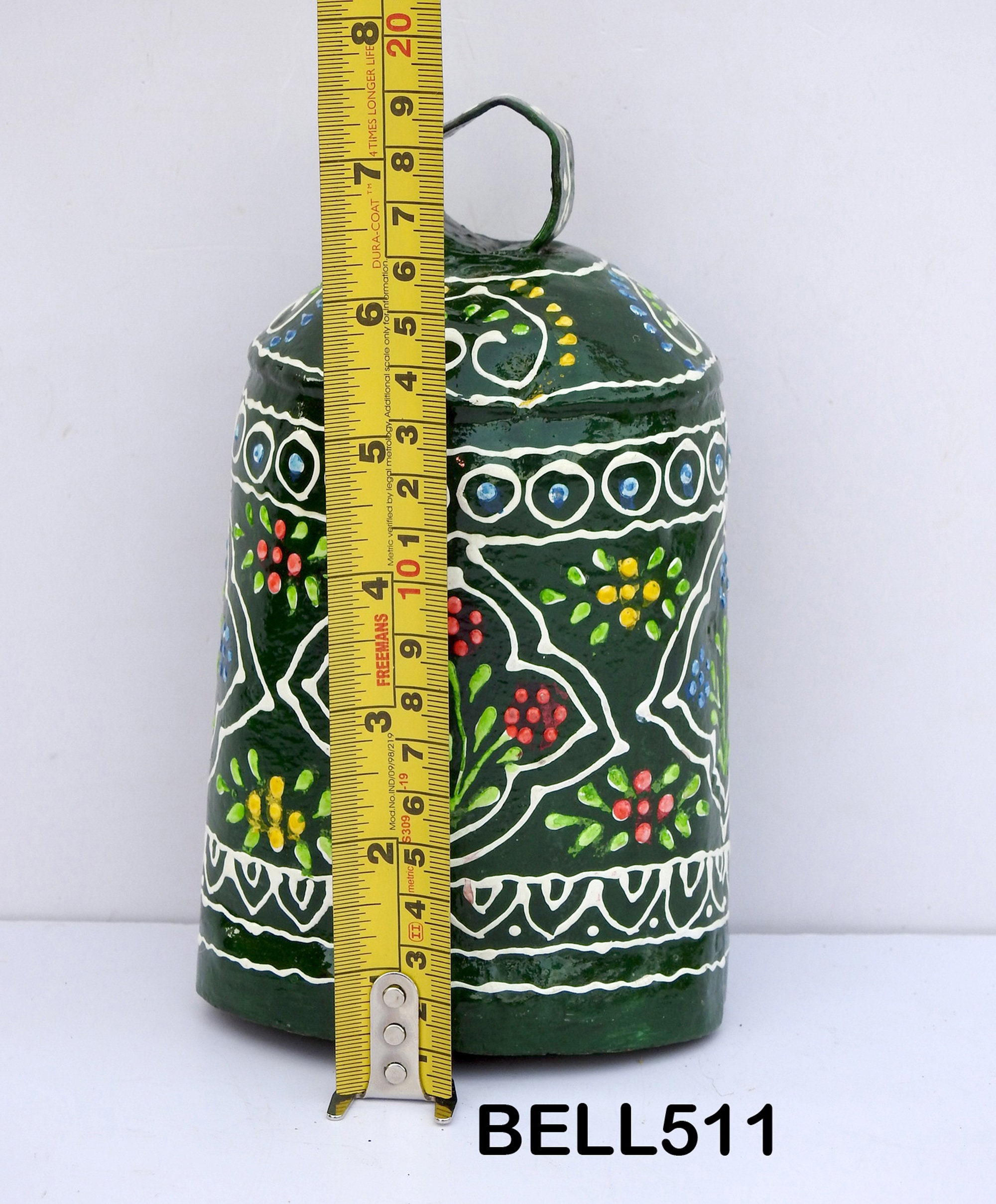 Vintage Swiss Cow Bell Metal Decorative Emboss Hand Painted | Etsy