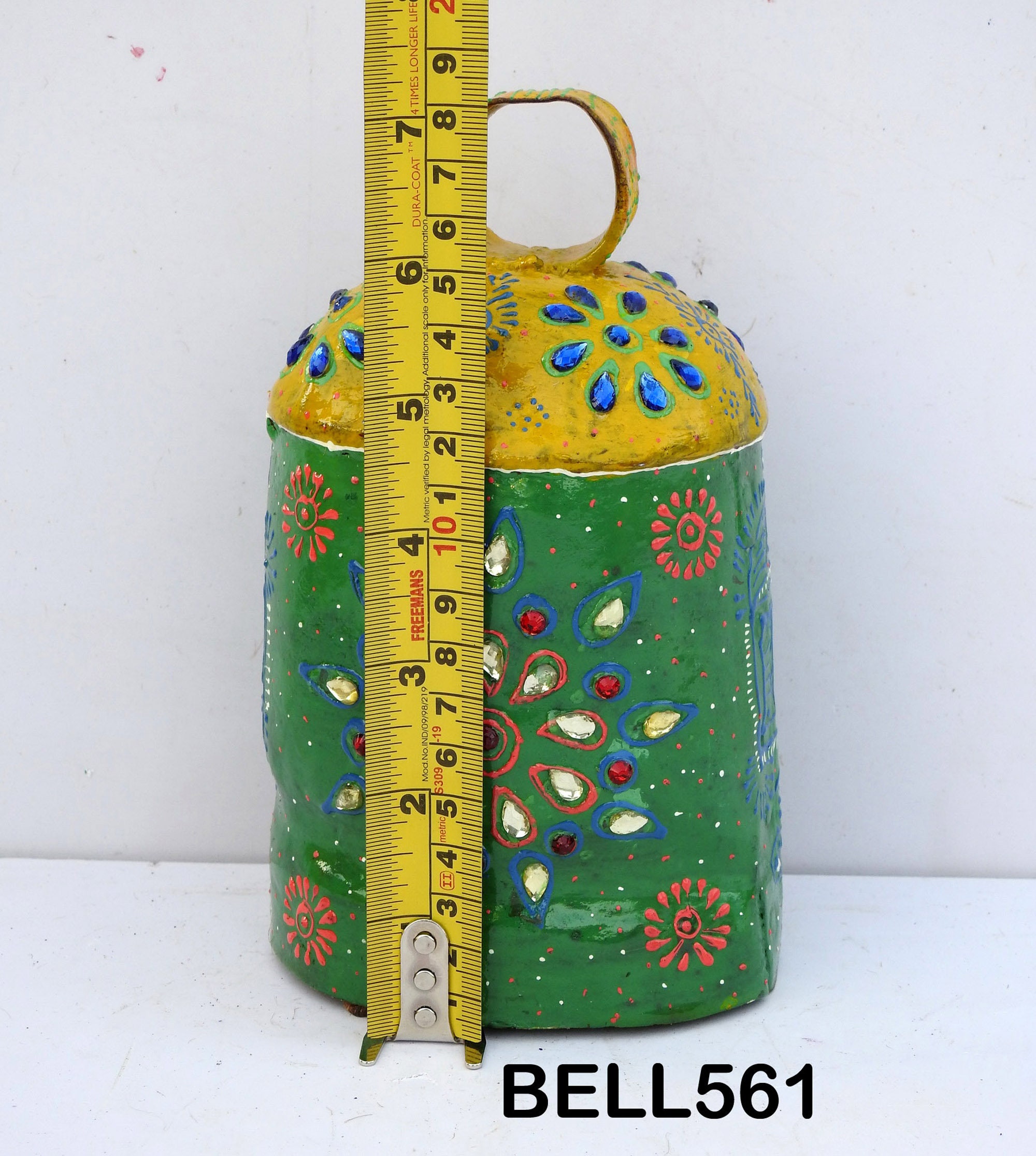 Vintage Swiss Cow Bell Metal Decorative Emboss Hand Painted | Etsy