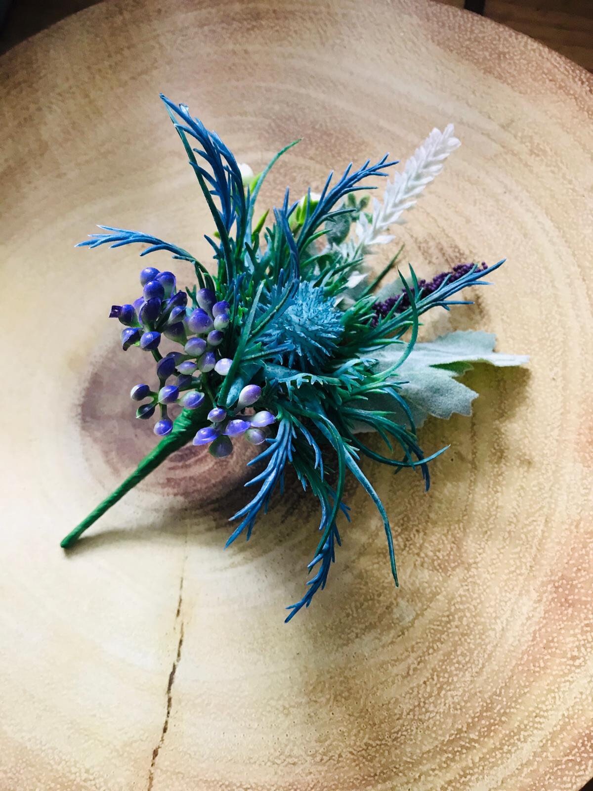Scottish Style Artificial Handmade Buttonhole With Sea | Etsy UK