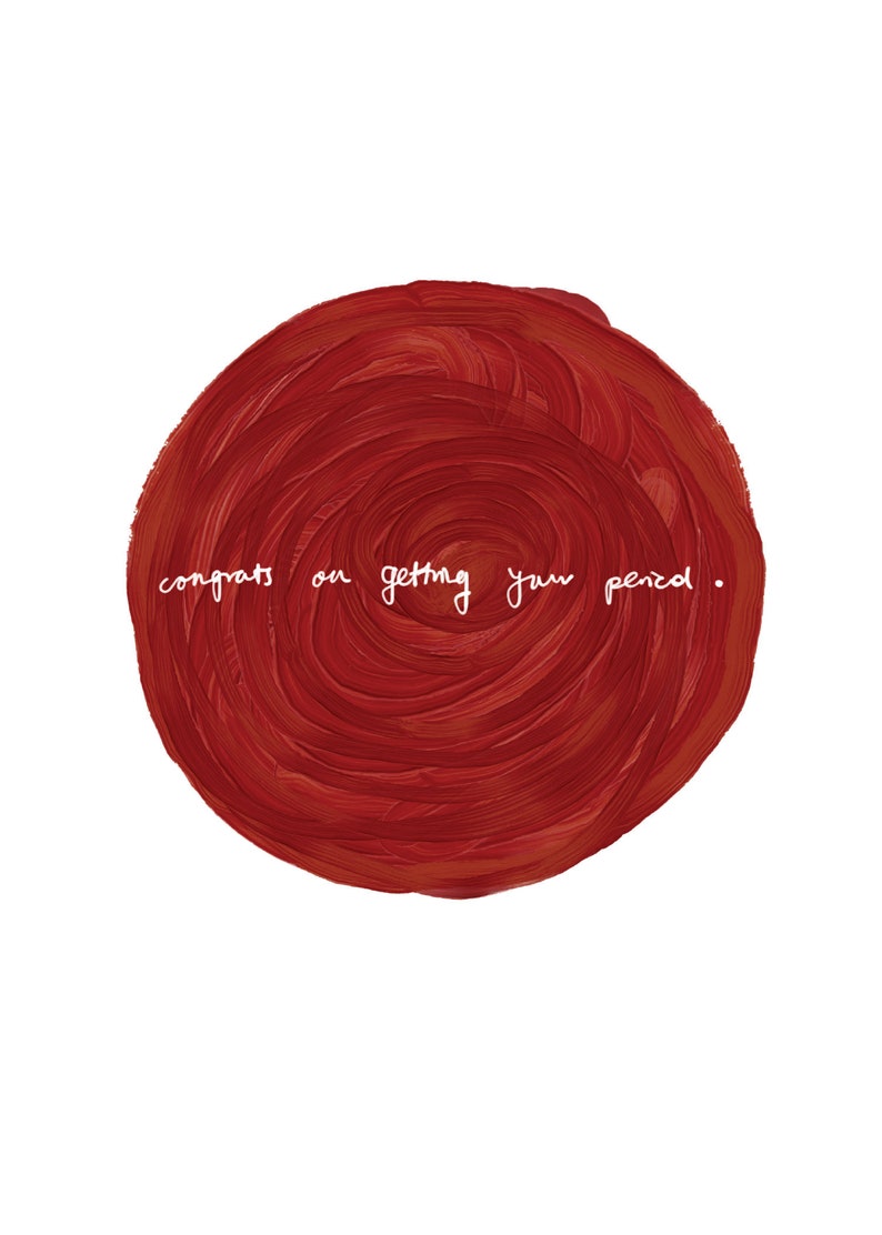 Period, Menstruation, and Celebration: a Greeting Card - Etsy