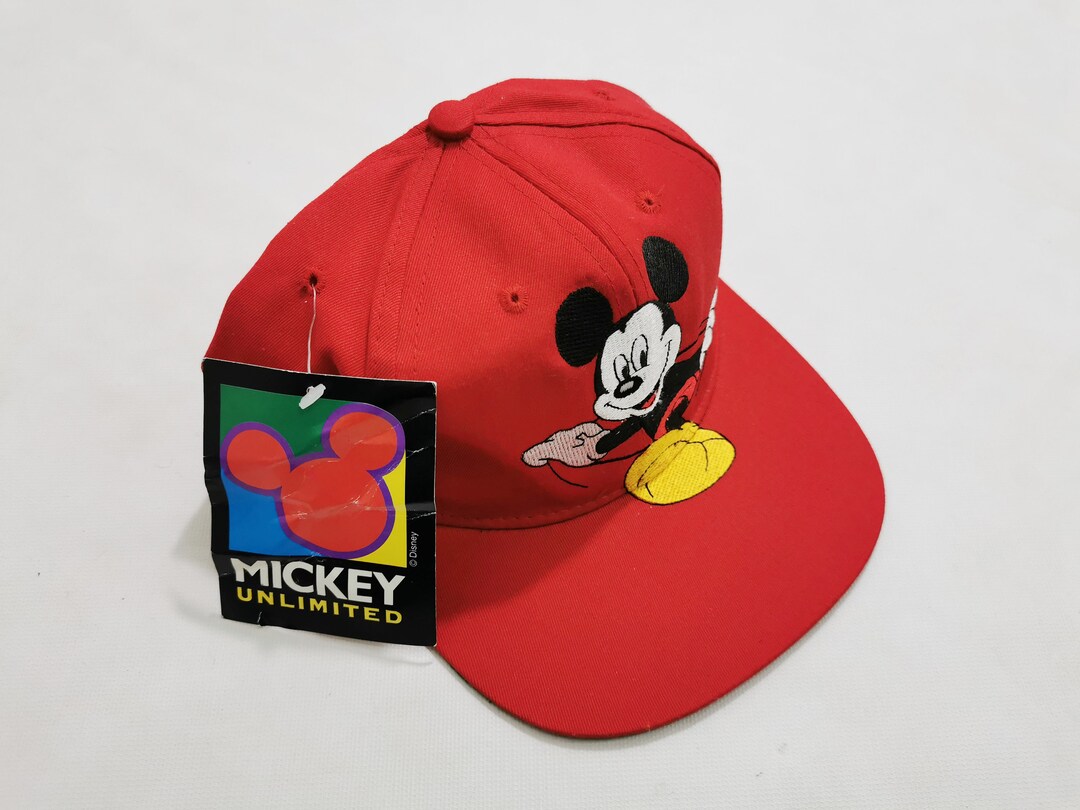 Mickey Mouse Cap Mickey Mouse Hats Vintage 90s Mickey Mouse Embroidery ...