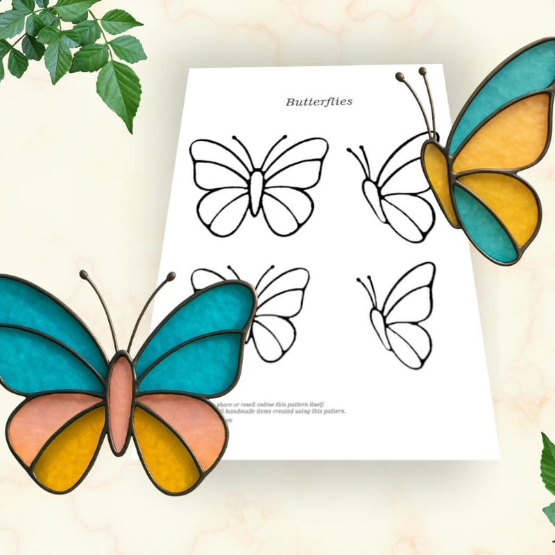 Stained Glass Butterfly - Etsy