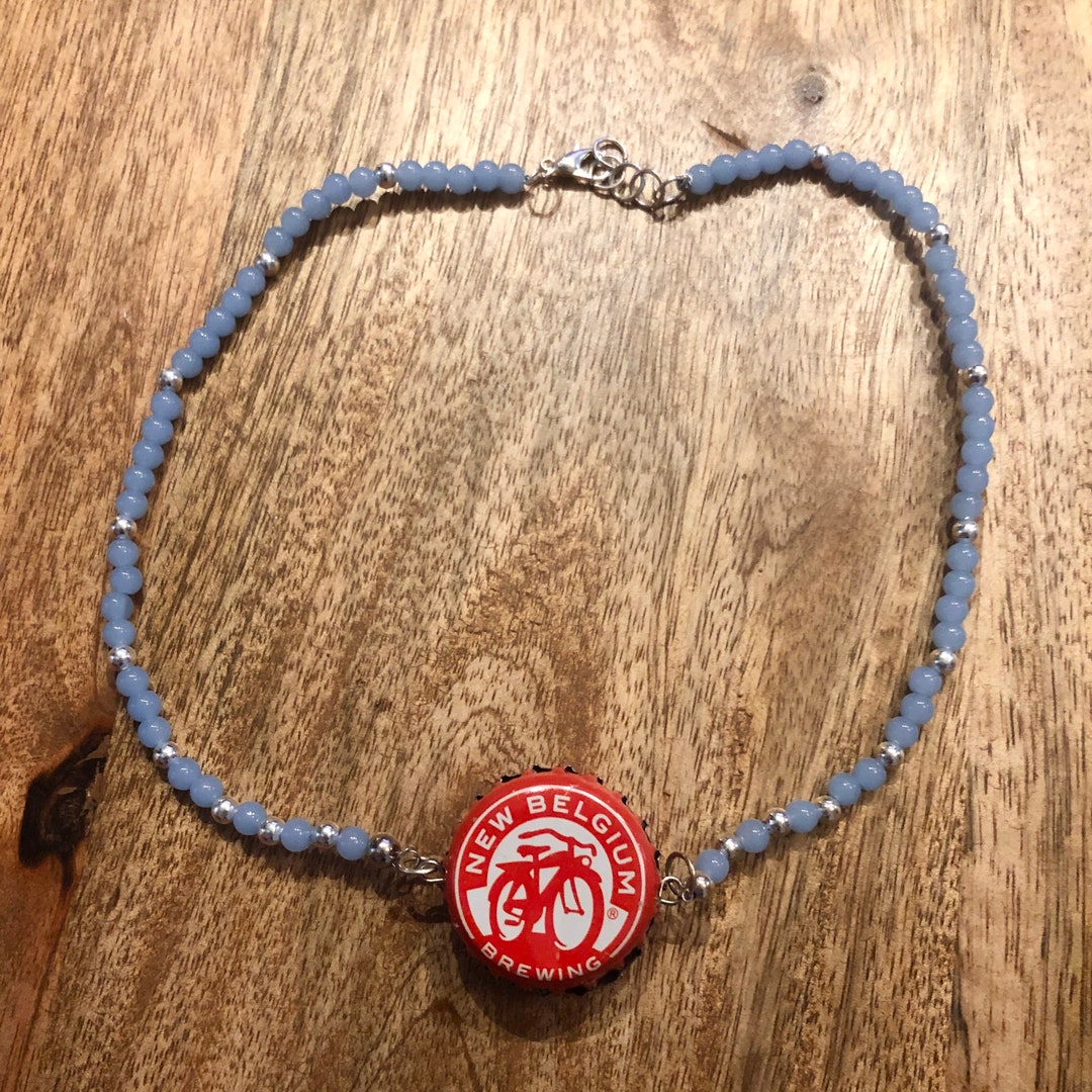 Fat Tire Recycled Bottle Cap Choker Necklace - Etsy