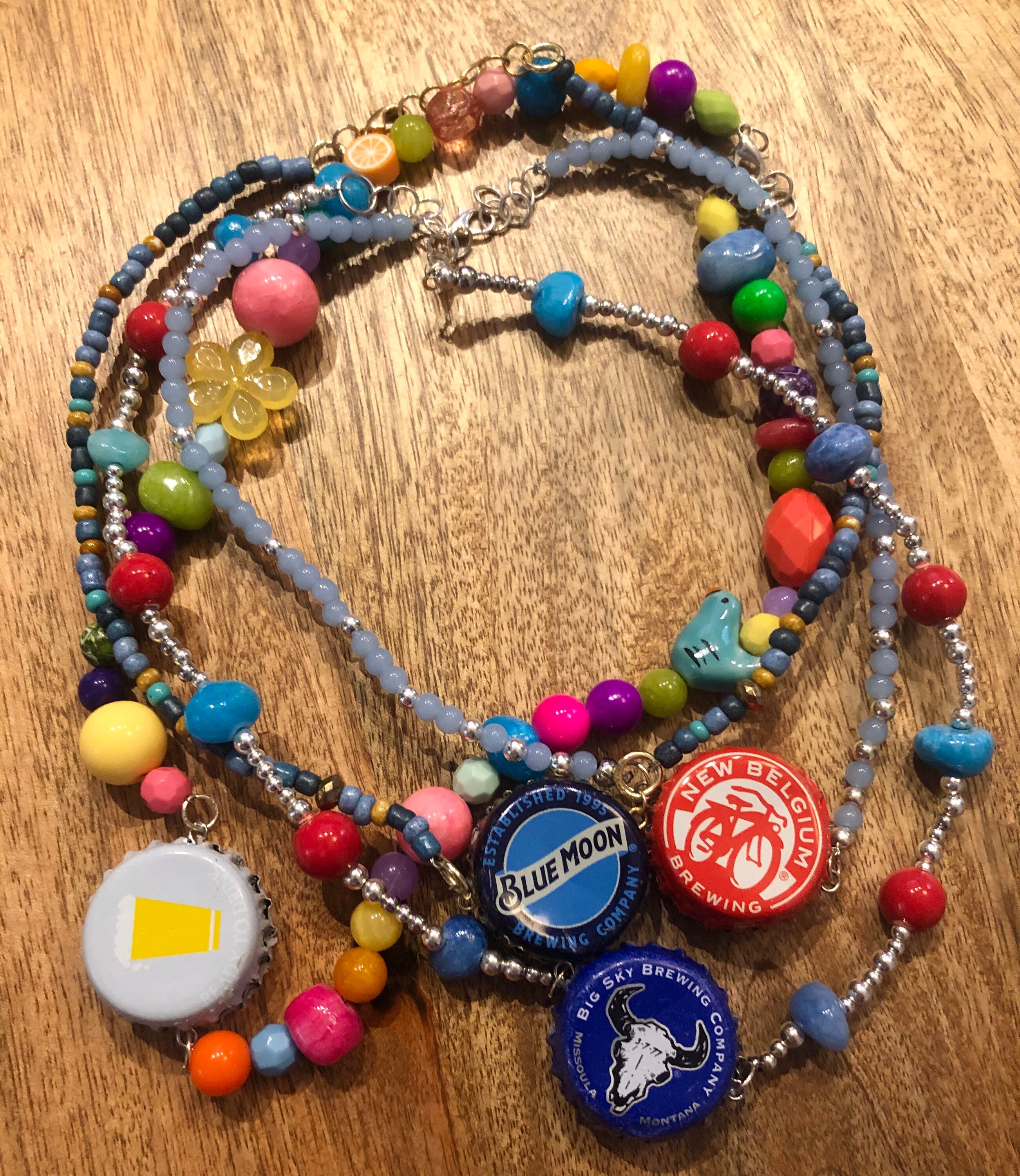 Fat Tire Recycled Bottle Cap Choker Necklace - Etsy