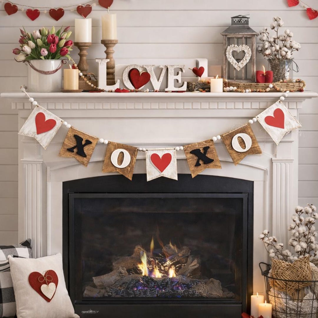 Reversible Wooden Holiday Banner – Valentine's Day & St. Patrick’s Day ...