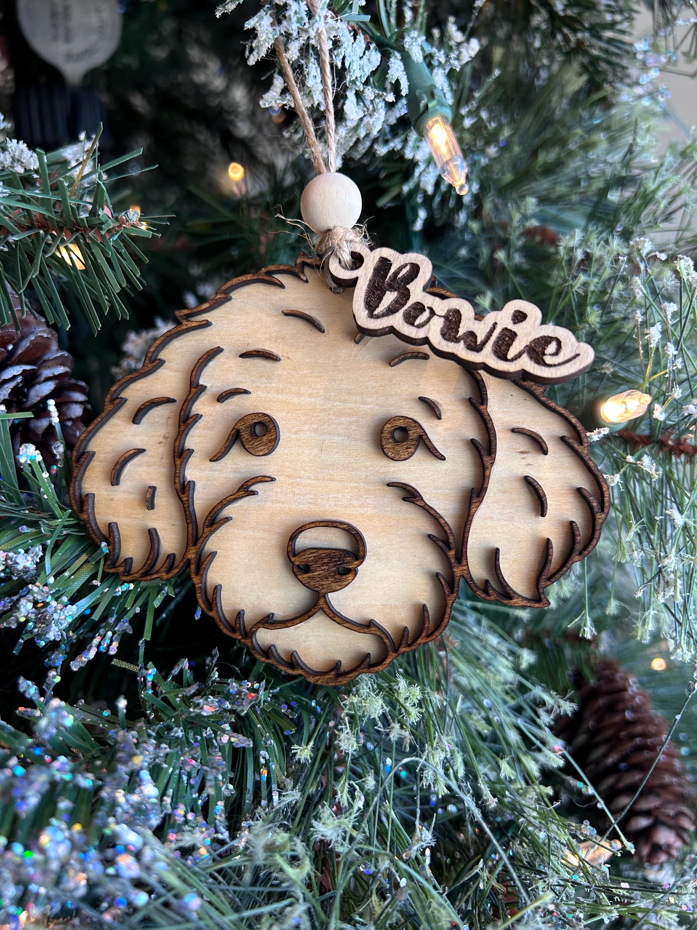 Labradoodle Christmas Ornament – Personalized Dog Ornament With Name ...