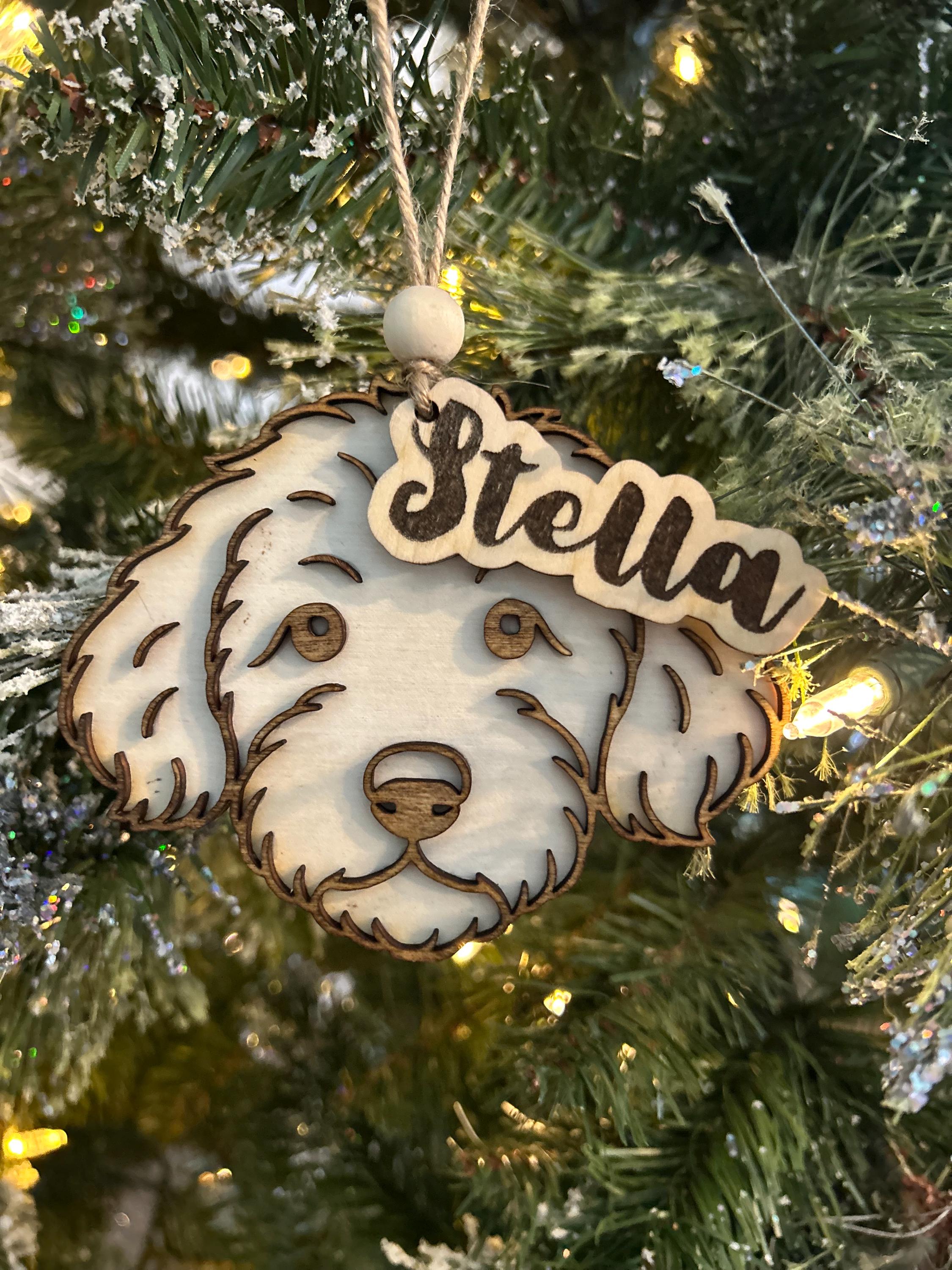 Labradoodle Christmas Ornament – Personalized Dog Ornament With Name ...