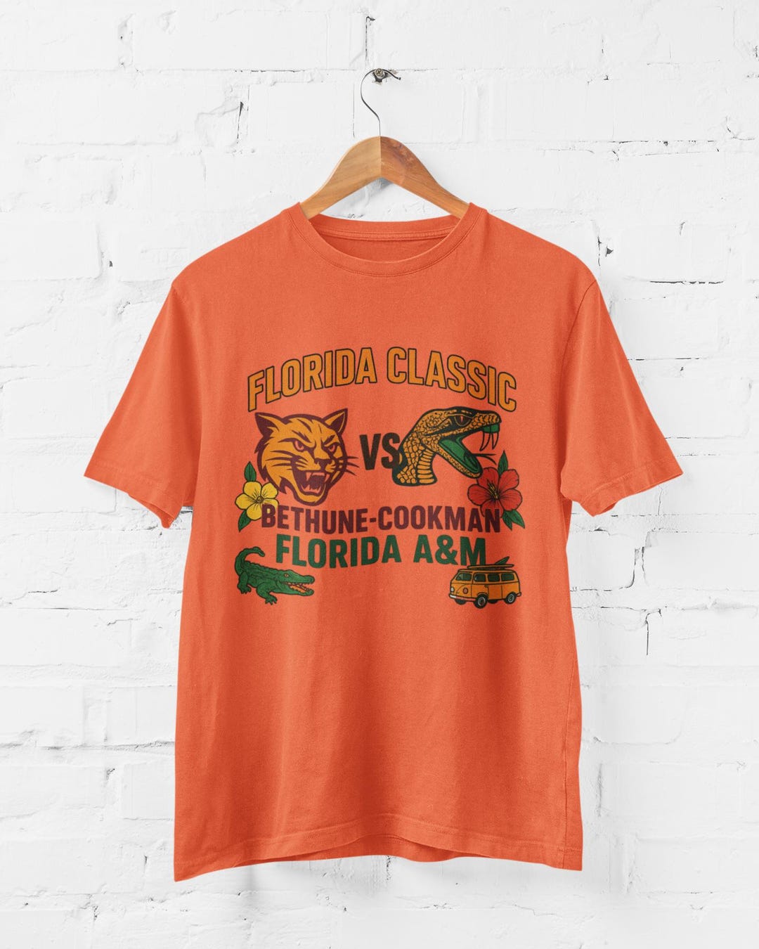 Florida Classic 2025 T-shirt, Bethune Cookman Wildcats Vs Florida A&M ...