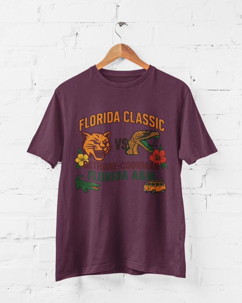 Florida Classic 2025 T-shirt, Bethune Cookman Wildcats Vs Florida A&M ...