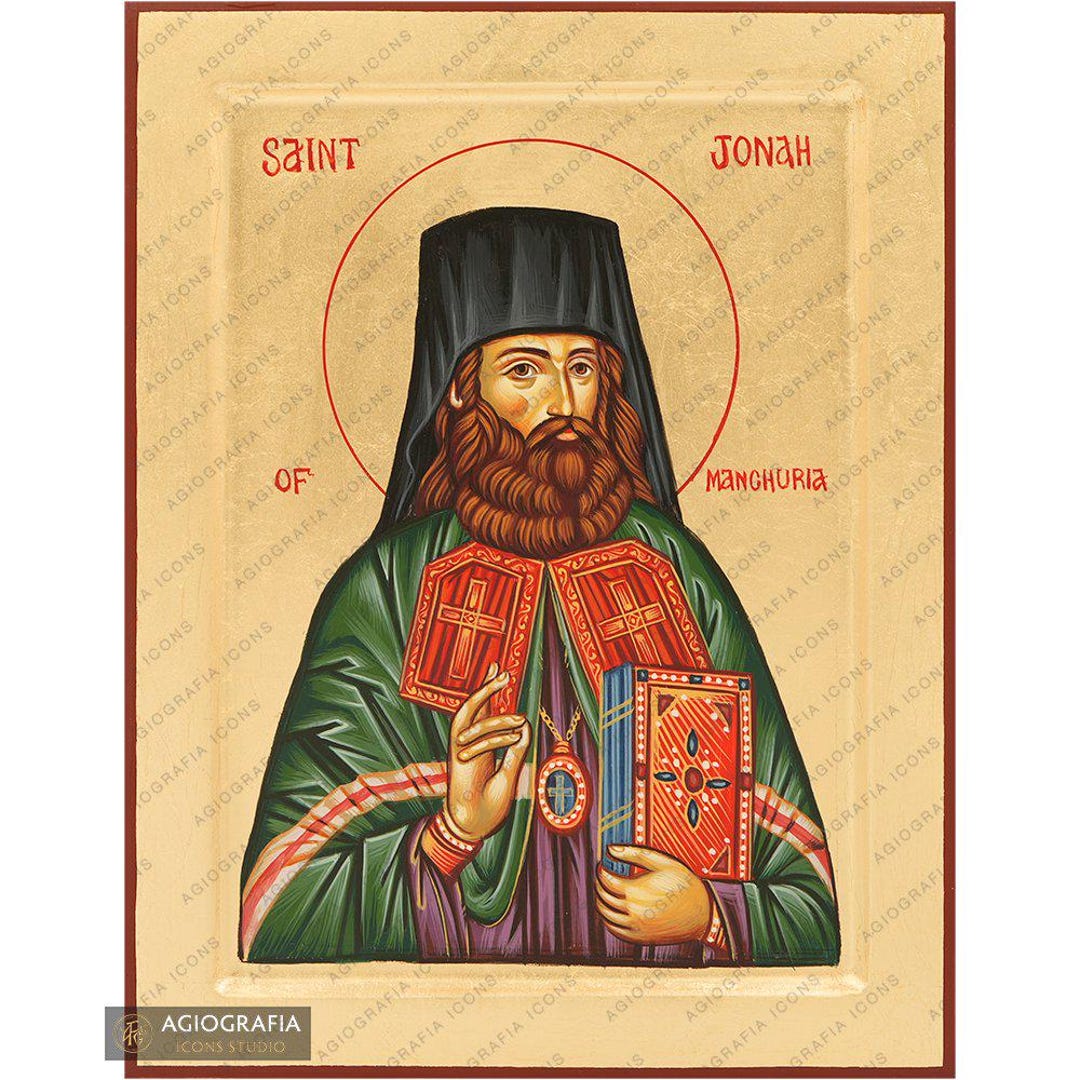 Saint Jonah of Manchuria Handwritten Christian Orthodox Icon on Wood ...