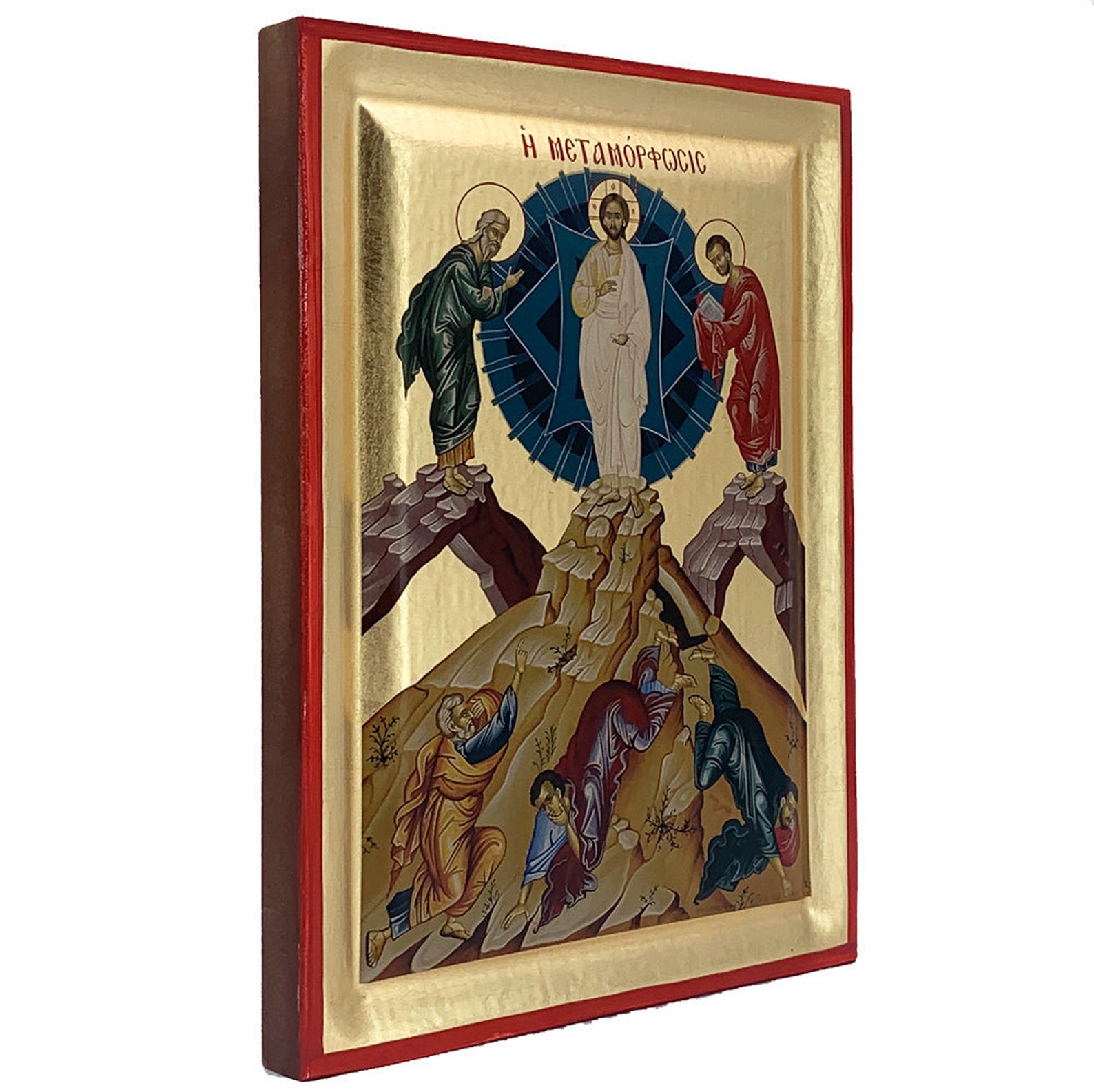 Jesus Christ Transfiguration Original Mt Athos Orthodox Icon - Etsy
