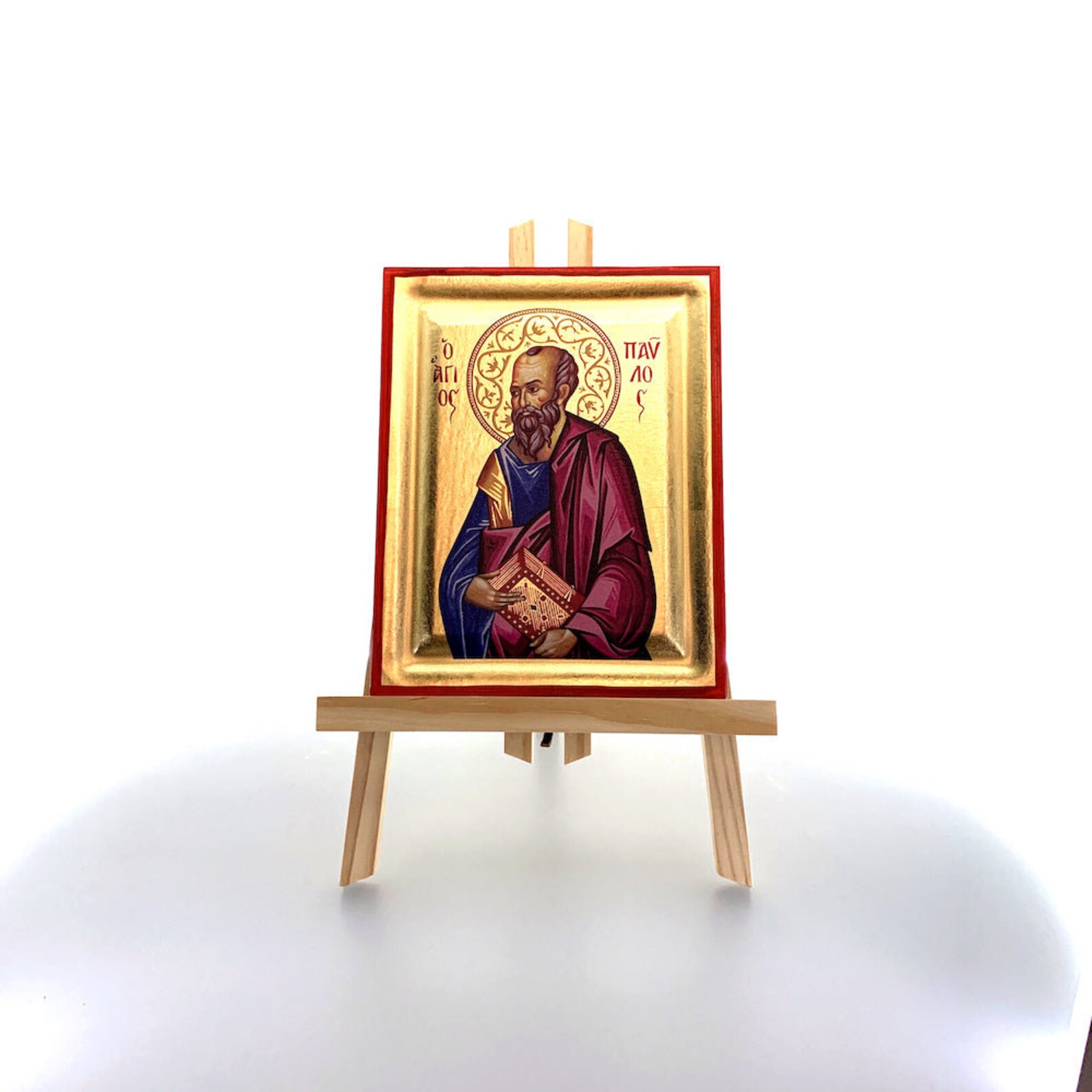 Saint Apostle Paul Handcrafted Icon With GOLD LEAVES - Etsy