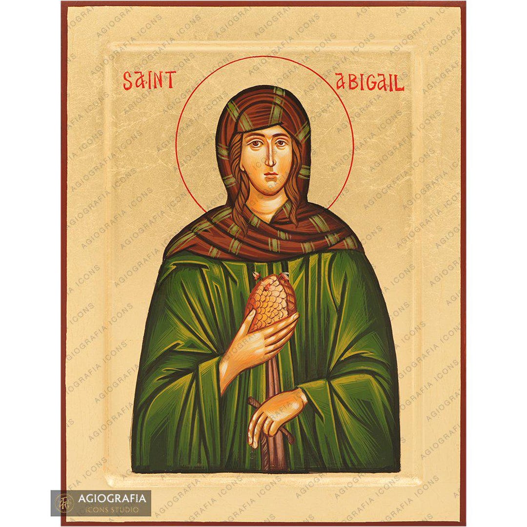 Saint Abigail Handwritten Christian Orthodox Icon on Wood With Matte ...