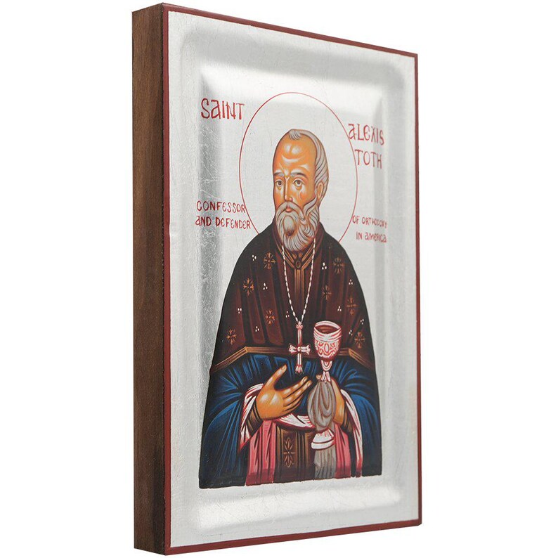 St Alexis Toth Exclusive Orthodox Icon on Wood With Pure Silver Leaves ...