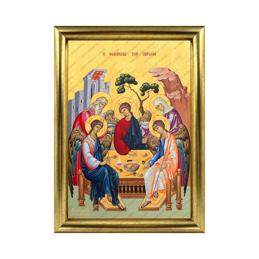 The Hospitality of Abraham - EXCLUSIVE - GOLD LEAF 22k - Wood ...