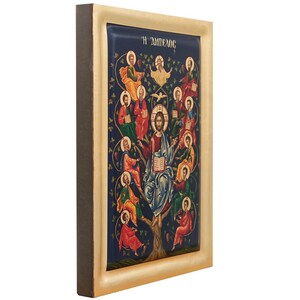 Jesus Christ Tree of Life the Vine Handcrafted Icon GOLD LEAVES ...
