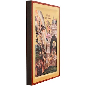 18k Ladder of the Divine Ascent Christian Orthodox Icon on Wood With ...