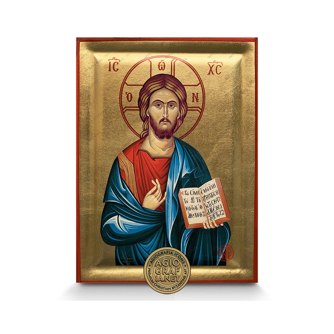 Jesus Christ Blessing Original Mt Athos Orthodox Icon - Etsy