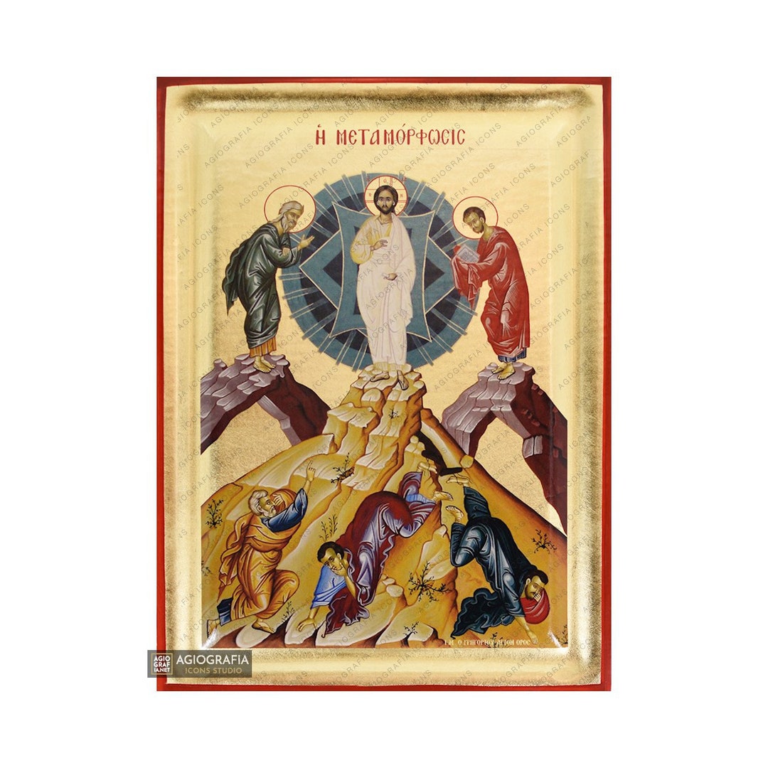 Jesus Christ Transfiguration Original Mt Athos Orthodox Icon - Etsy