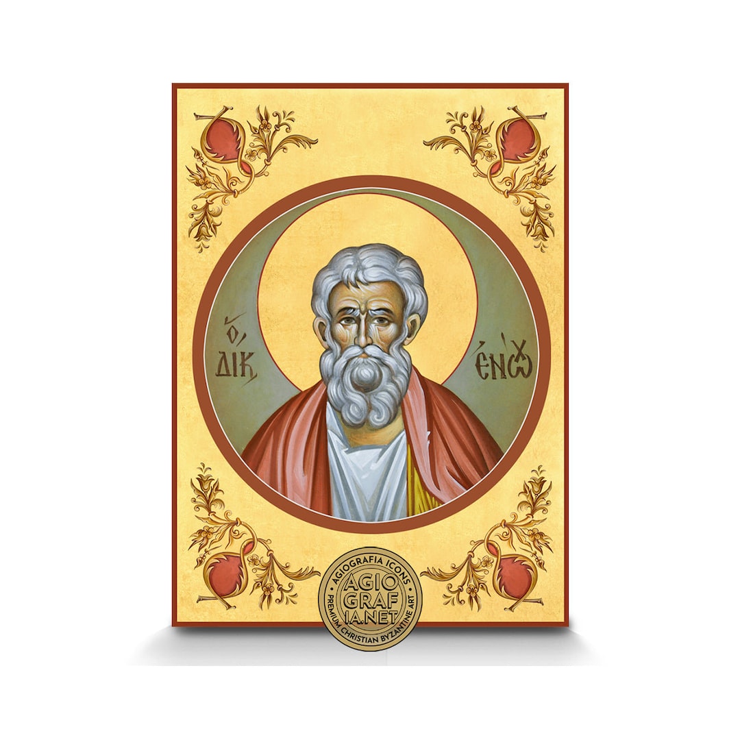 22 Karats Prophet Enoch Orthodox Icon GOLD LEAVES 22k Wood - Etsy