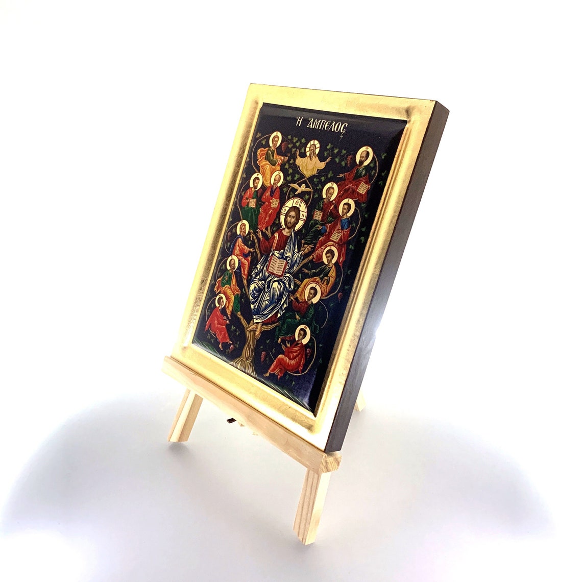 Jesus Christ Tree of Life the Vine Handcrafted Icon GOLD - Etsy