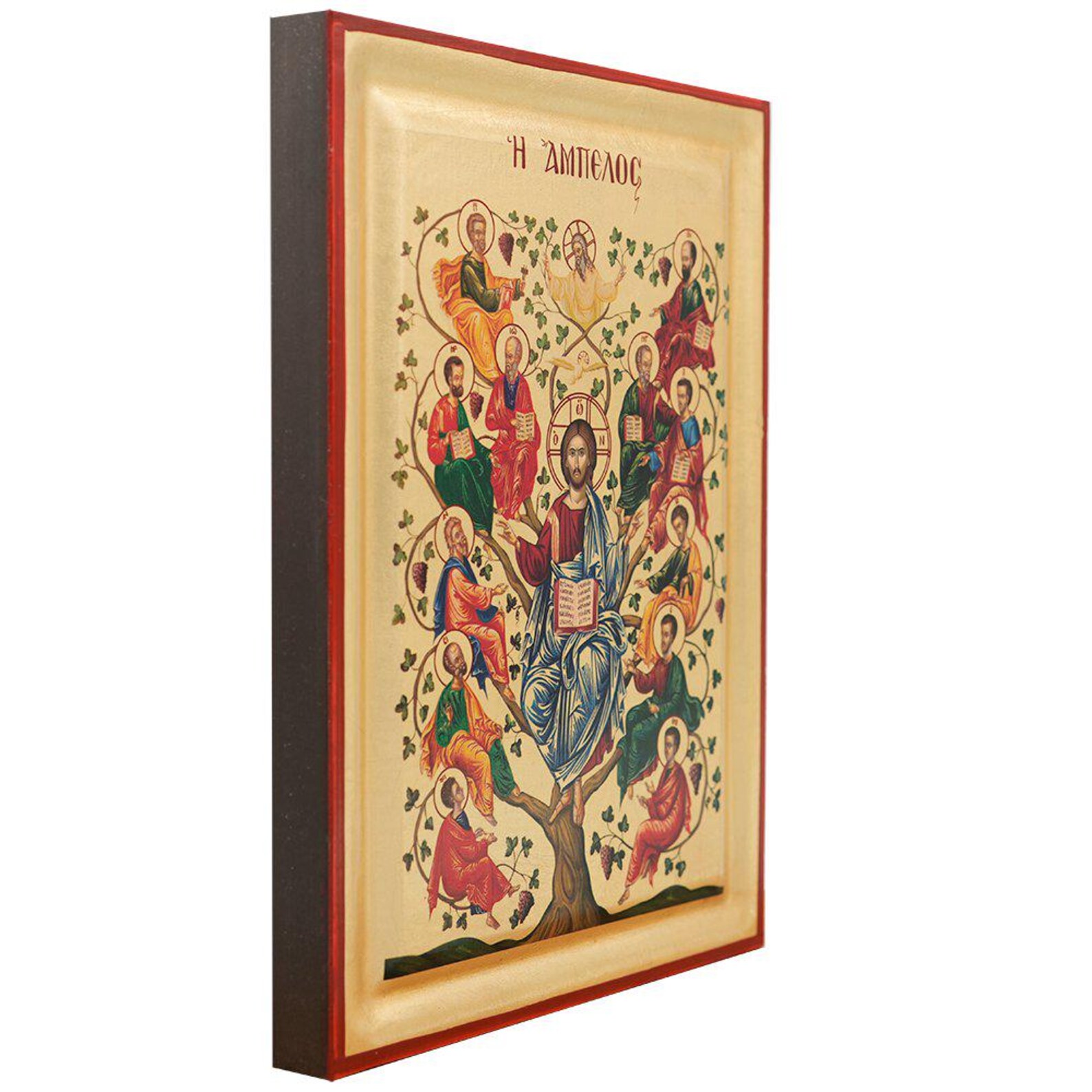 Jesus Christ Tree of Life (the Vine / Ampelos) Christian Orthodox Icon ...