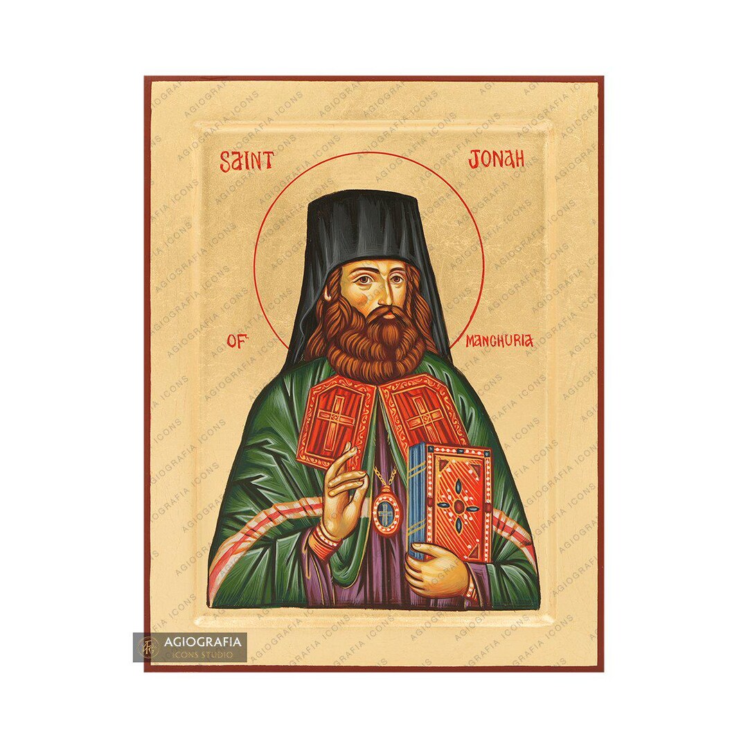 Saint Jonah of Manchuria Handwritten Christian Orthodox Icon on Wood ...