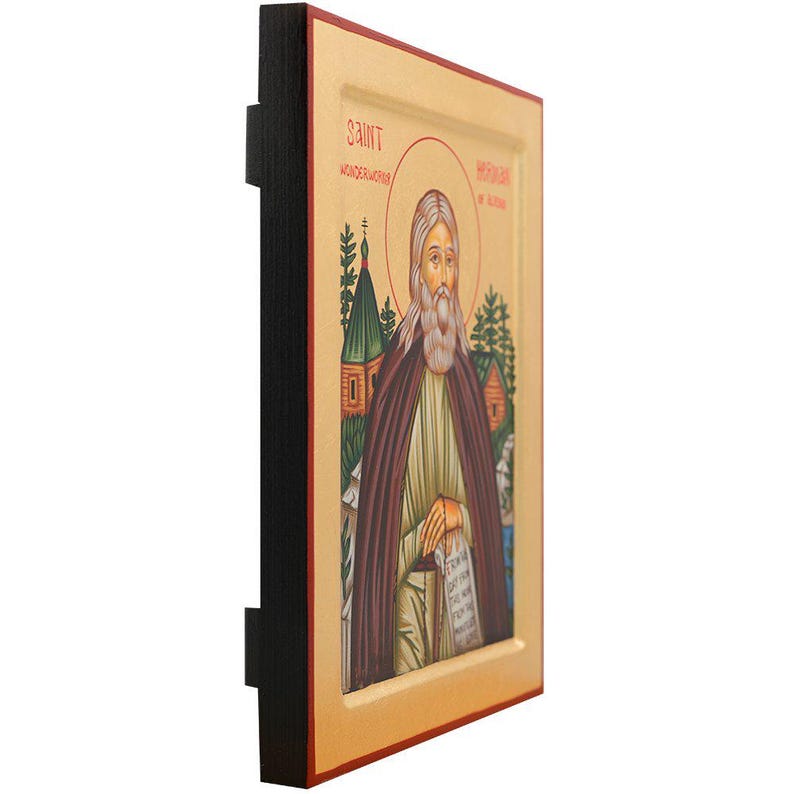 Saint Herman of Alaska Handwritten Christian Orthodox Icon on Wood With ...