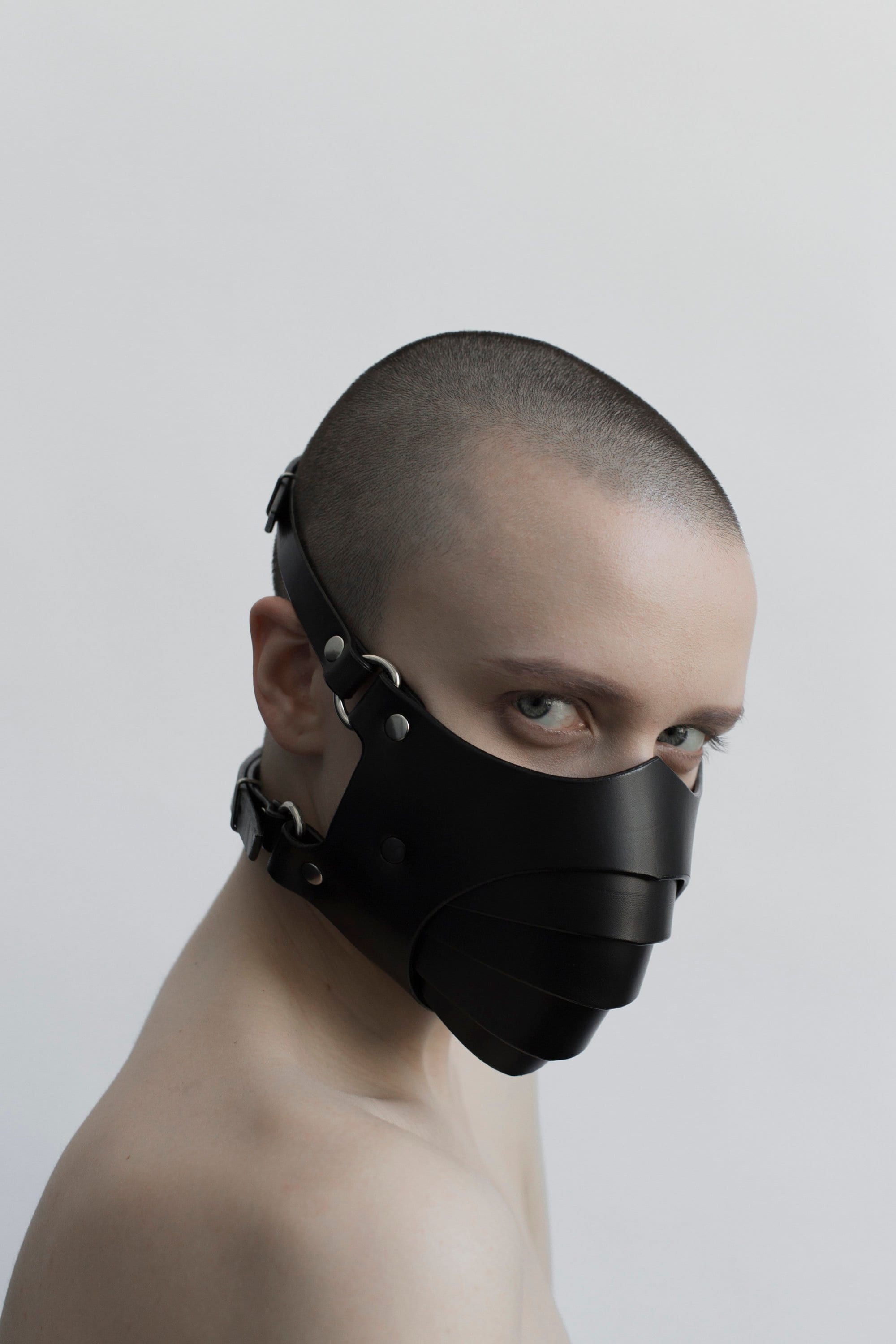 Premium Ledermaske Bdsm Maske Gesichtsmaske Sex Maske Bondage Etsy