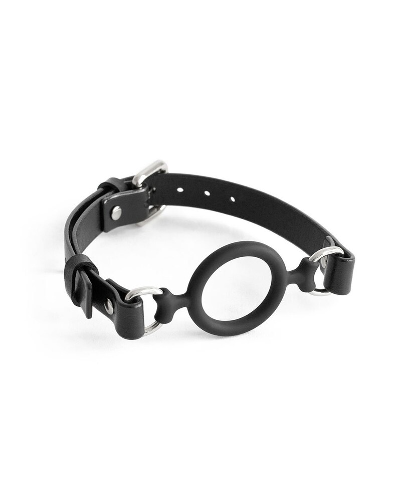 Leather Gag With Rings Bondage Gag Bdsm Gag Sex Toys Bdsm Etsy