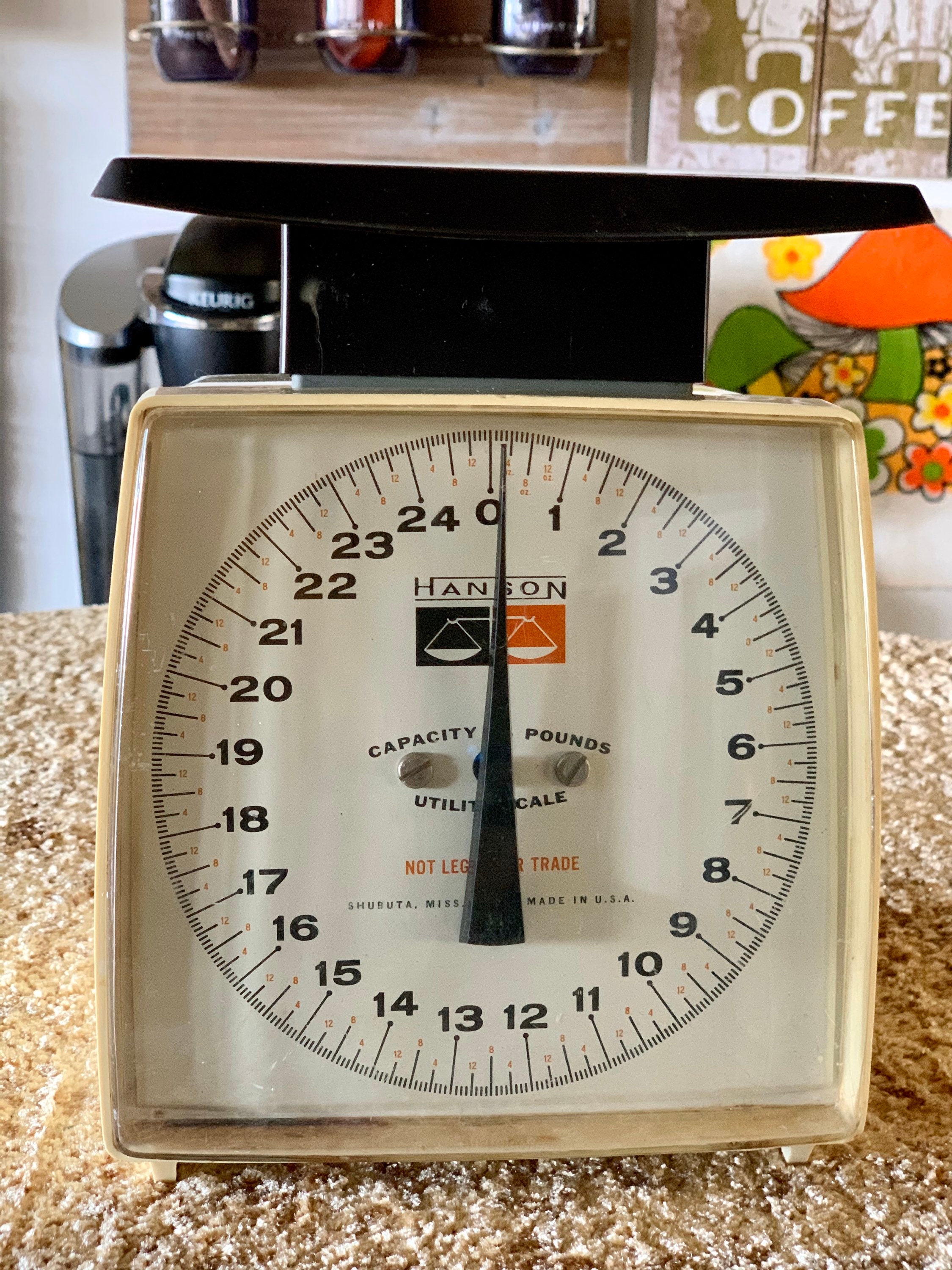 Vintage Kitchen Scale - Hanson - Capacity 25 Pounds - Utility Scale - Etsy