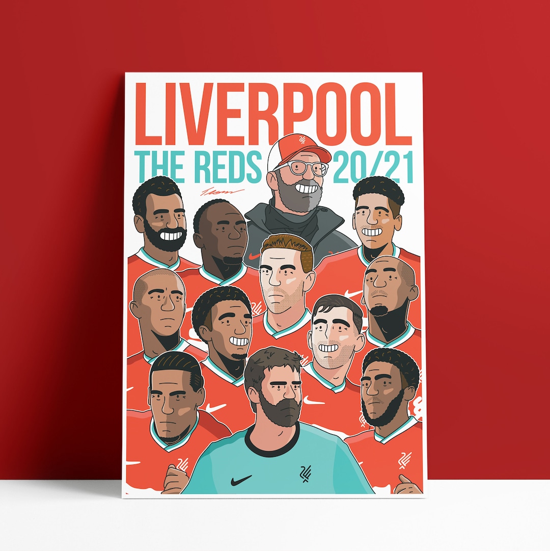 Liverpool FC 20/21 Squad Print Poster - Etsy