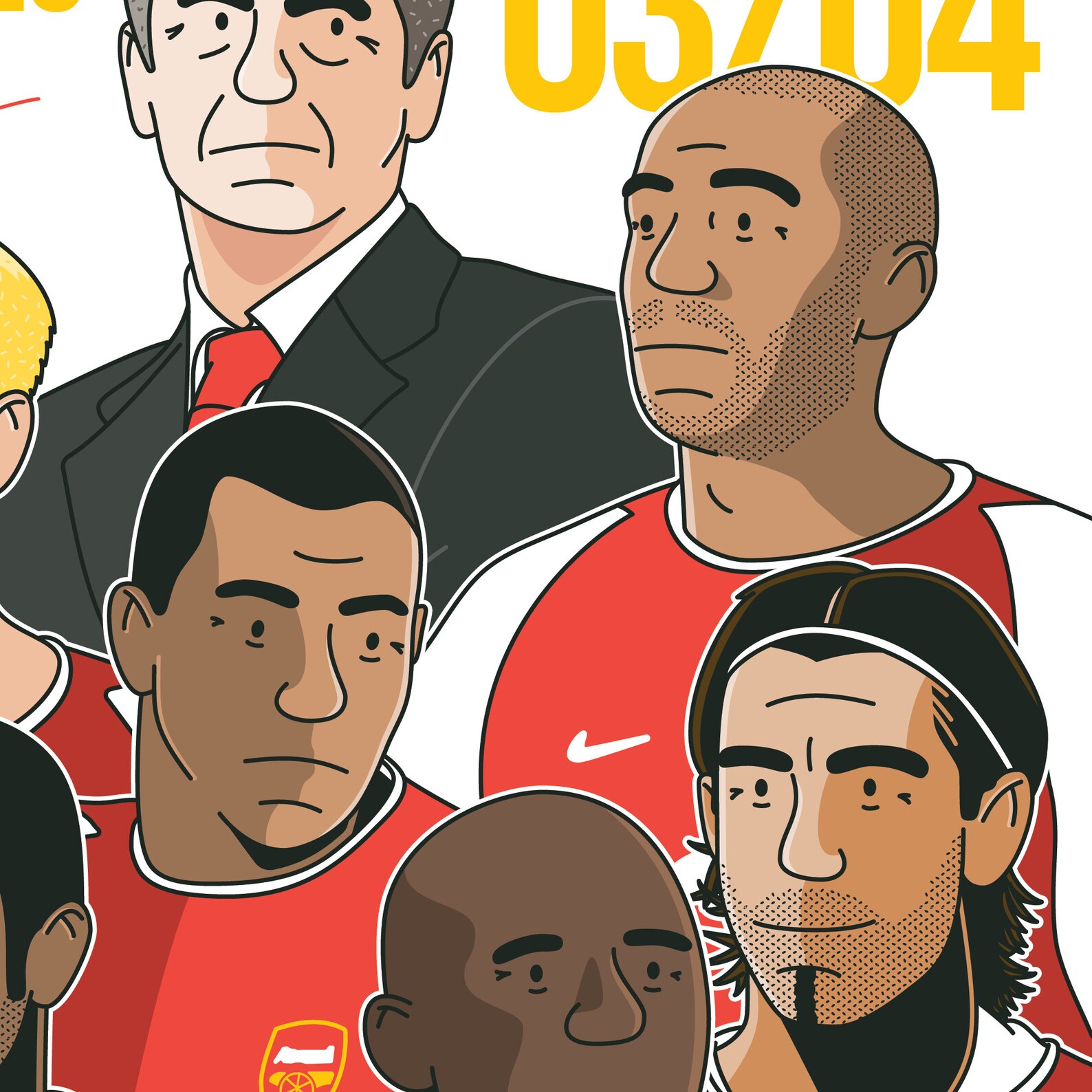 Arsenal FC the Invincibles Squad Print Poster - Etsy