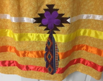 Native ribbon skirt | Etsy