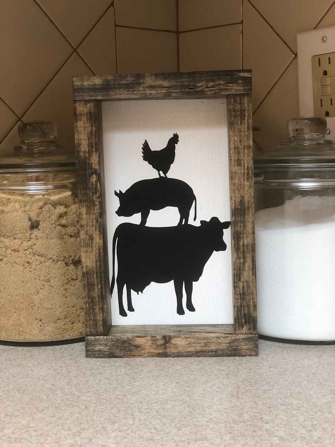Farmhouse Animals sign | Etsy