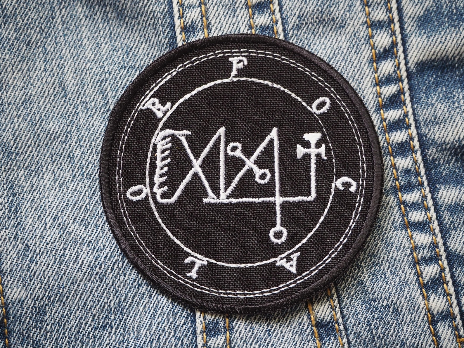 DEMONS SIGILS Embroidered Patches Lucifer Satan Occult | Etsy