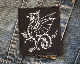 Medieval Dragon Patch - Etsy