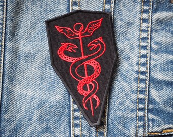 Caduceus Symbol Patch - Etsy