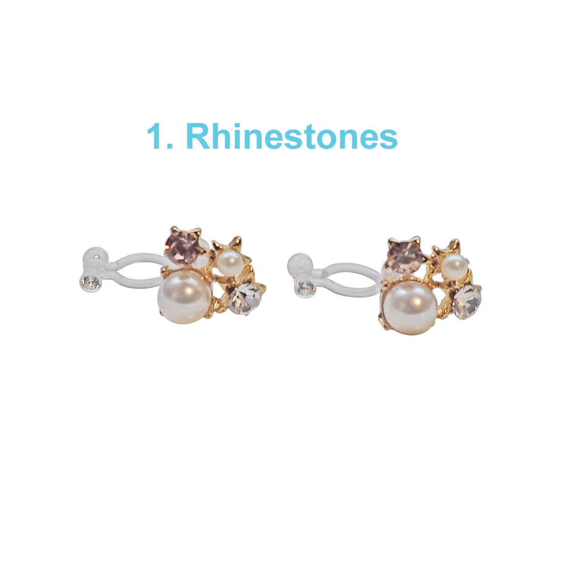 2 Pairs Ultra Comfortable Invisible Clip on Earring - Etsy